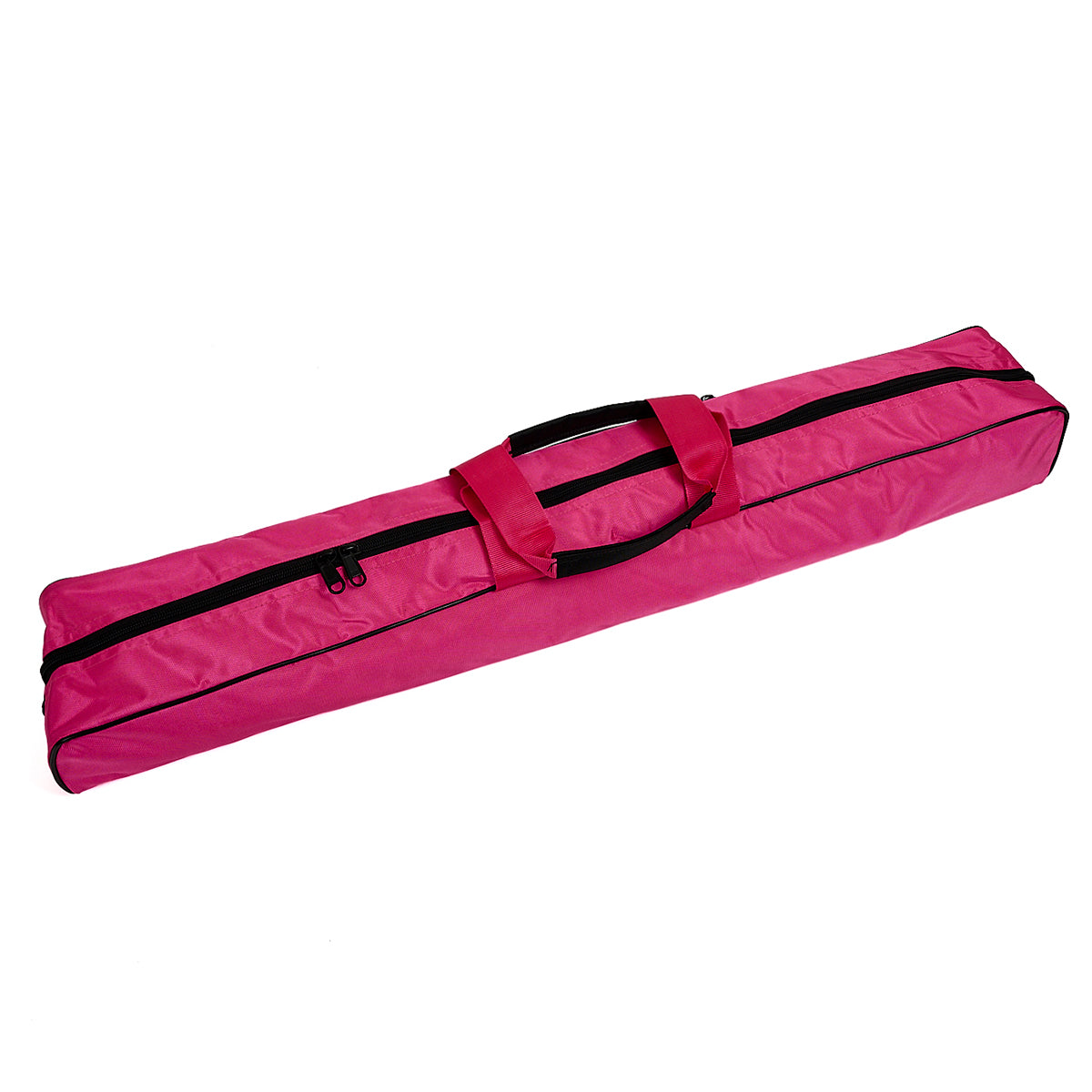 Junior Twirling Baton Bag – Pink with Black Piping – Twirling Boutique